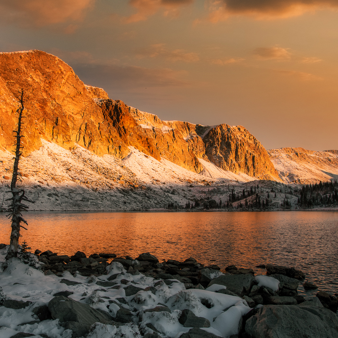 Shooting Lake Marie Wyoming, at sunrise